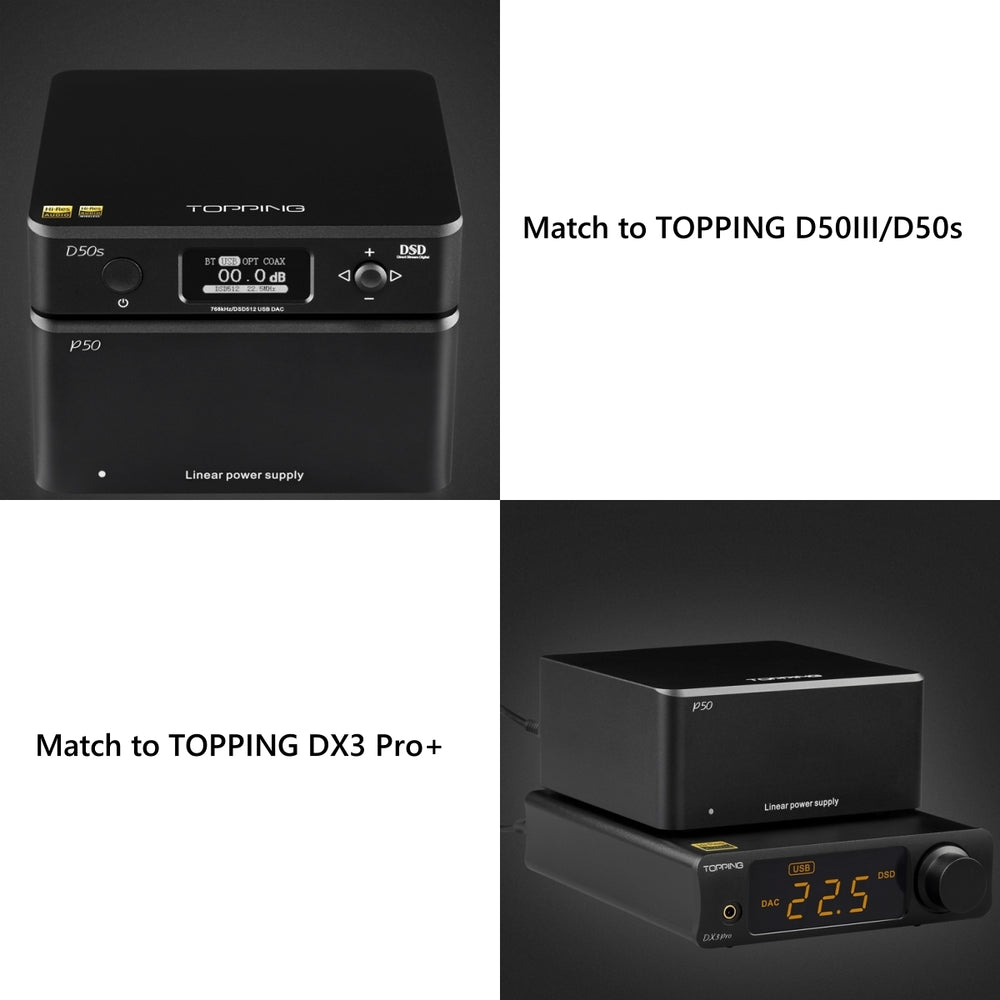 TOPPING P50 Linear Power Supply for HiFi Audio